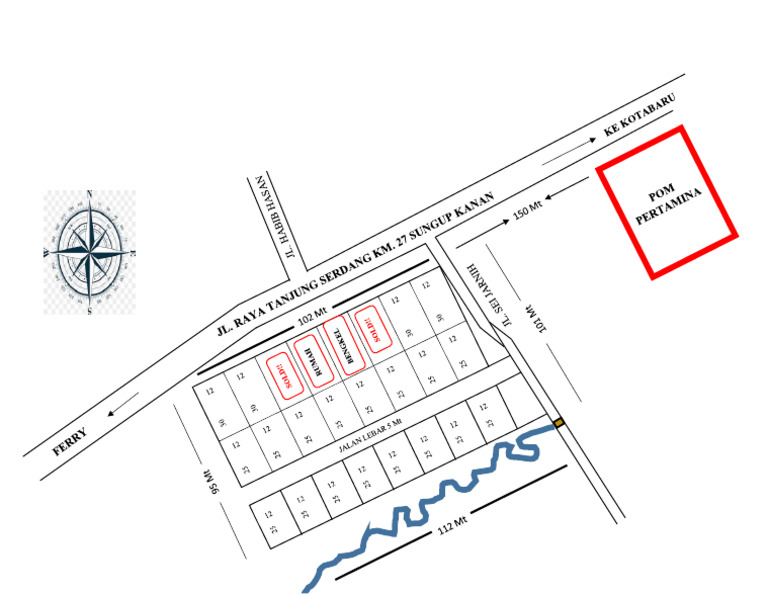 Denah Tanah Kaplingan Evan | PDF