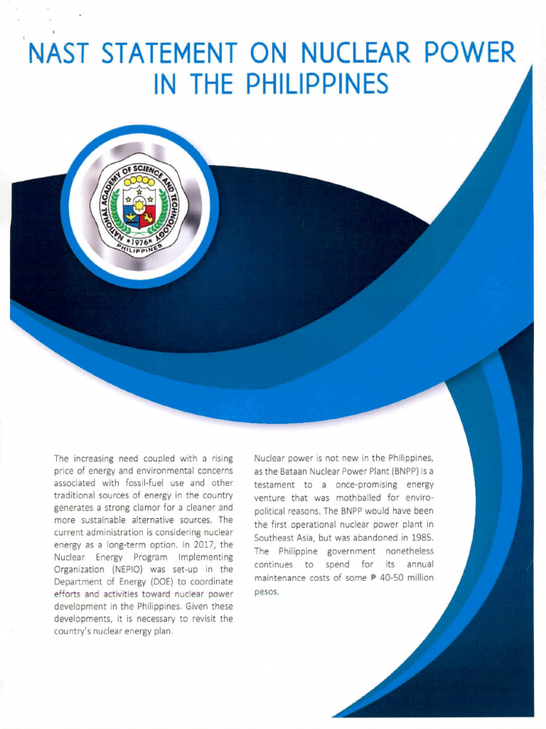 NAST-Statement-on - Nuclear-Power-in-the-Philippines | PDF