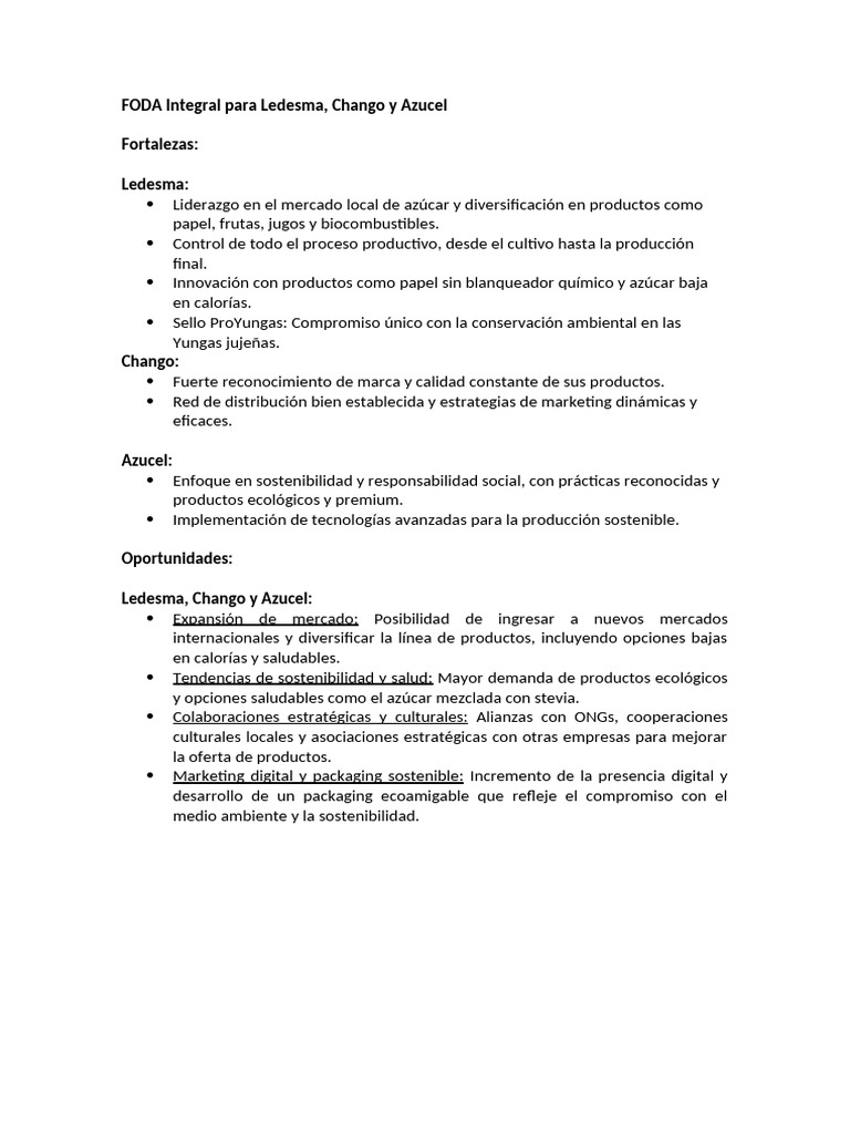FODA Integral para Ledesma | PDF