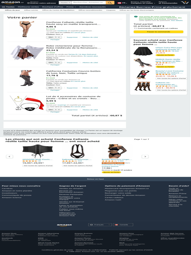 Panier Amazon - Ca | PDF