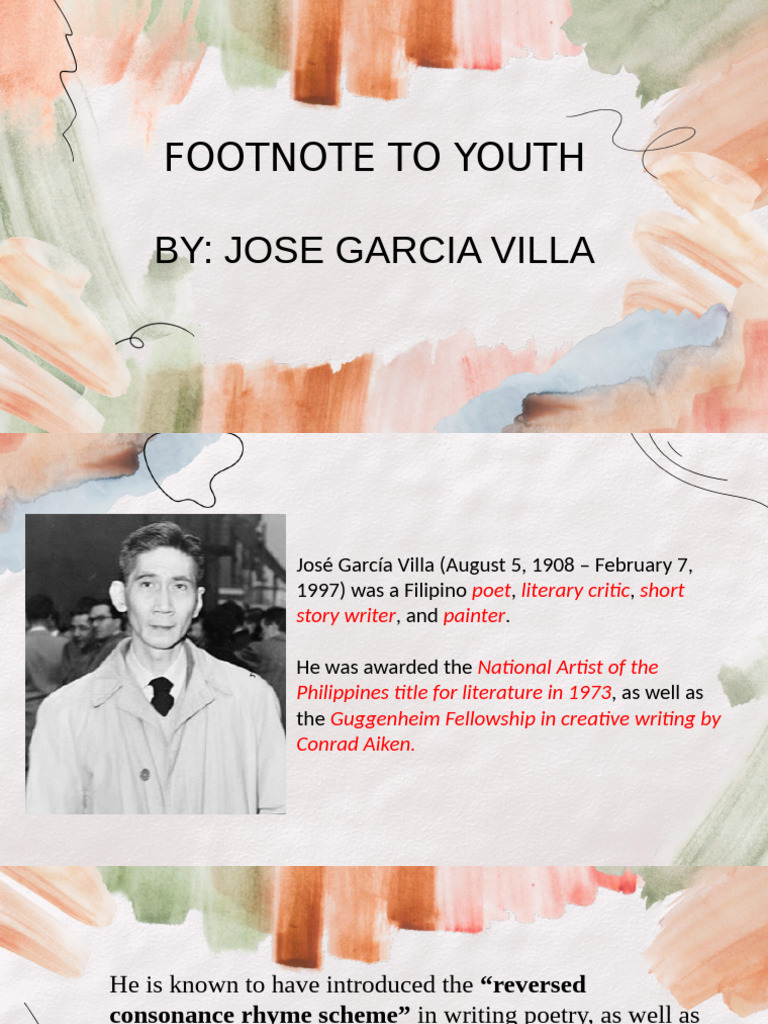 Footnote to Youth | PDF