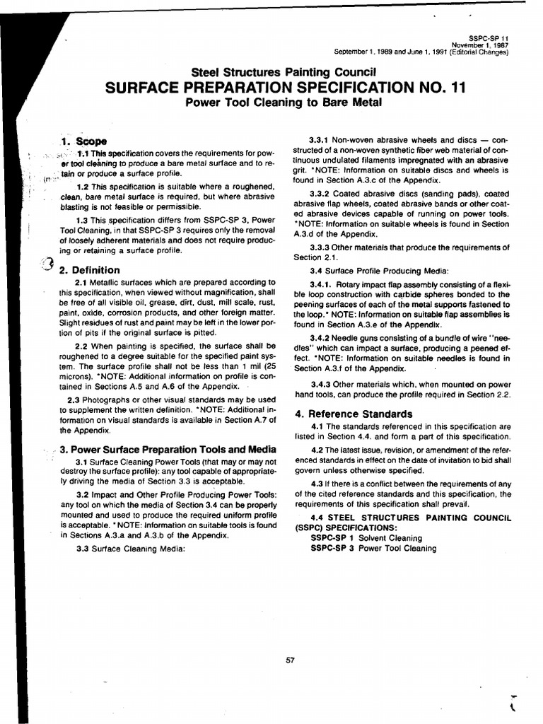 SSPC SP 11 - 91 | PDF