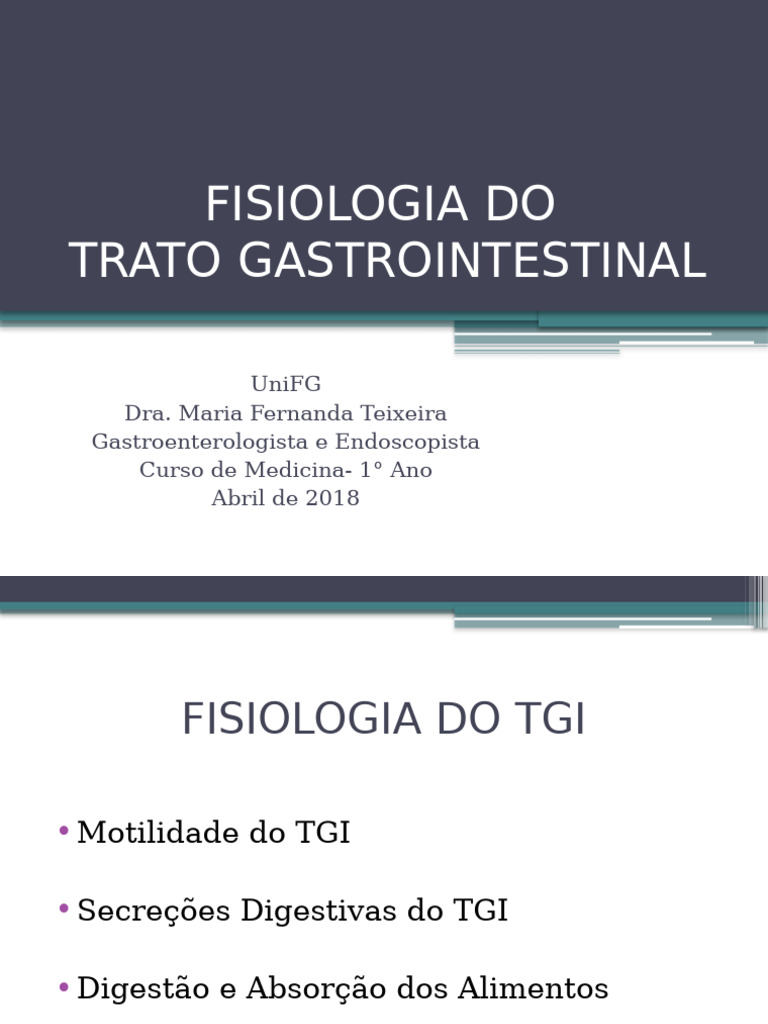 Fisiologia TGI | PDF