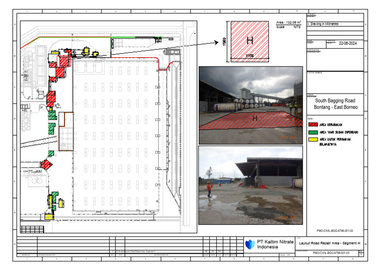 Layout Road Repair Area - Segment H | PDF