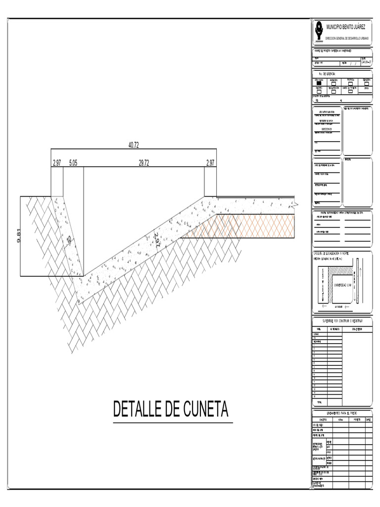 Detalle de Cuneta | PDF