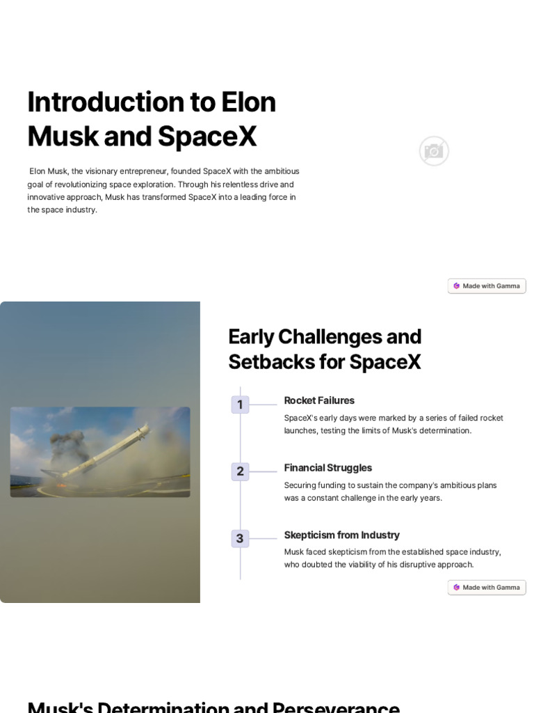 Introduction To Elon Musk and SpaceX | PDF | Space X | Falcon 9