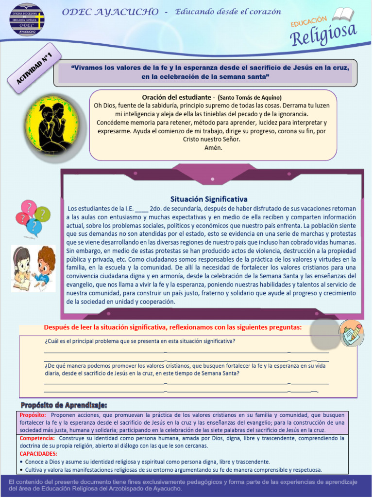 1ra ACTIVIDAD 2° | PDF