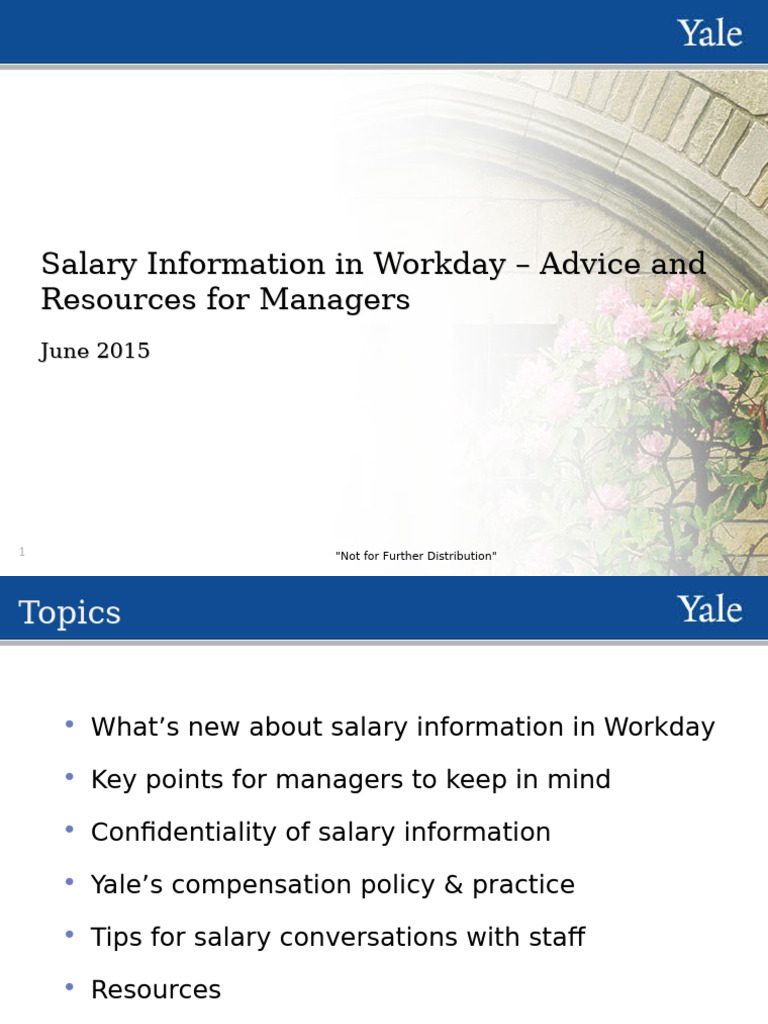 Salary Info in Workday Advice For Managers 5 31 2015 | PDF