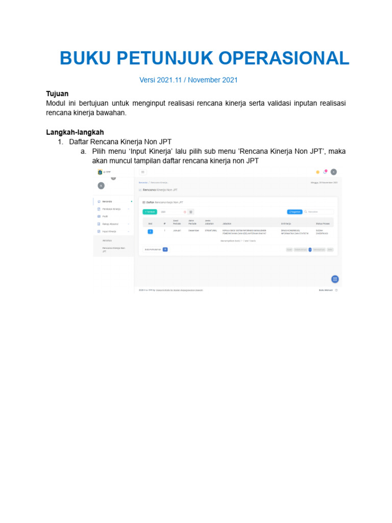 Modul Input Dan Validasi Realisasi Renkin Non JPT | PDF