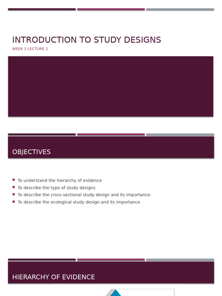 1712599282_Week_2_Lecture_2_Introduction_to_study_designs_1 | PDF 1712599282_Week_2_Lecture_2_Introduction_to_study_designs_1 | PDF