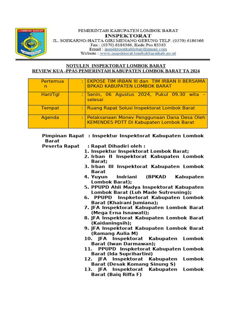 Review KUA PPAS | PDF