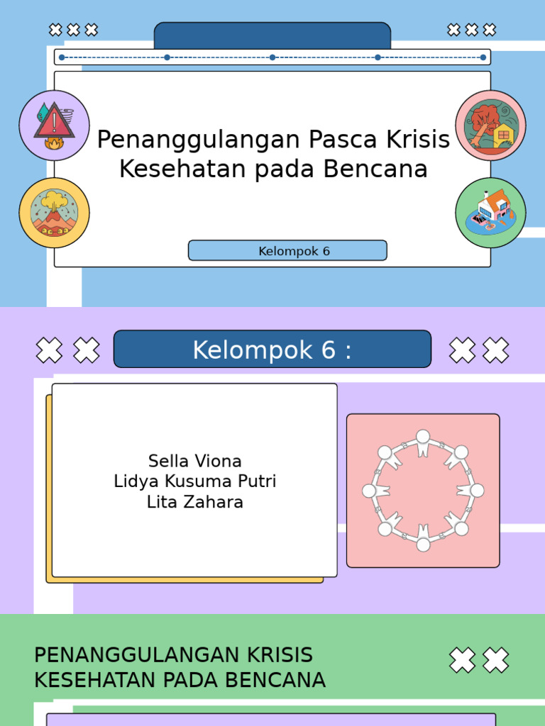 Penanggulangan Pasca Krisis Kesehatan Pada Bencana K6 | PDF