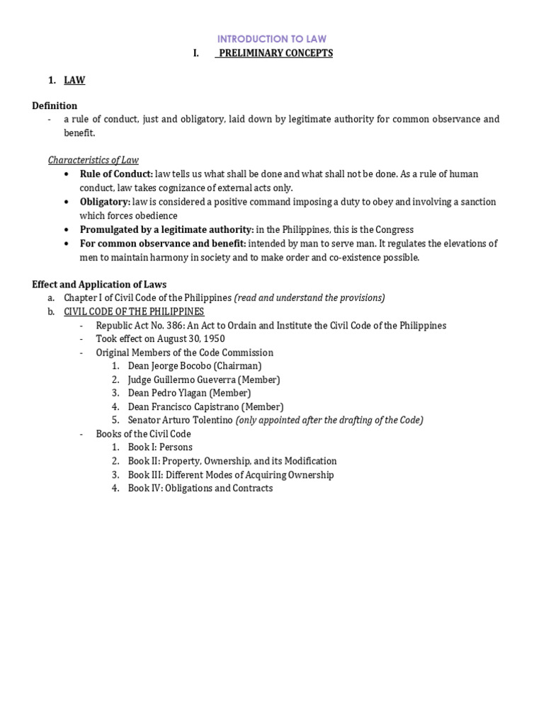 Intro To Law Notes123 | PDF | International Law | Precedent