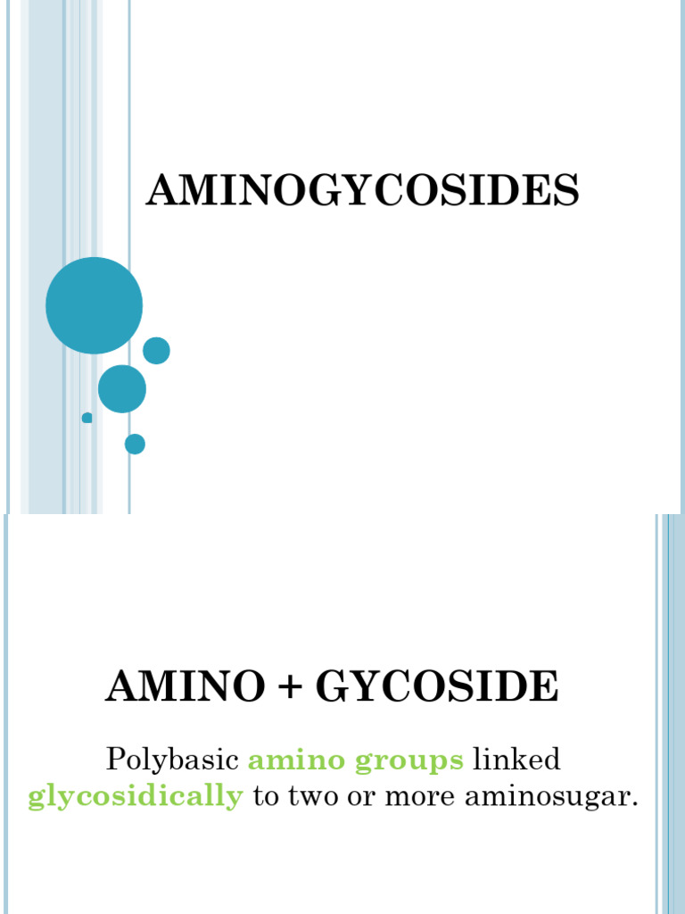Aminoglycosides | PDF