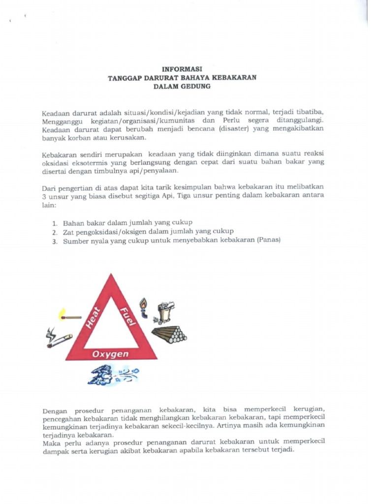 Fire Driling & Evacuation Prosedure | PDF