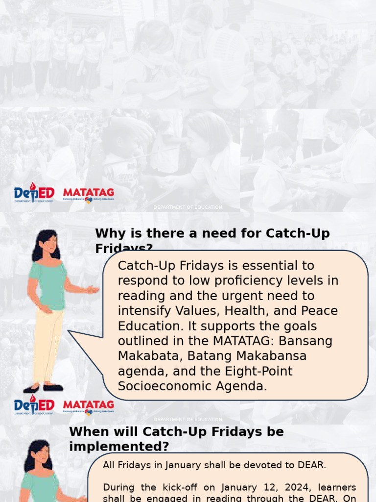 Catch Up Fridays Orientation Presentation | PDF