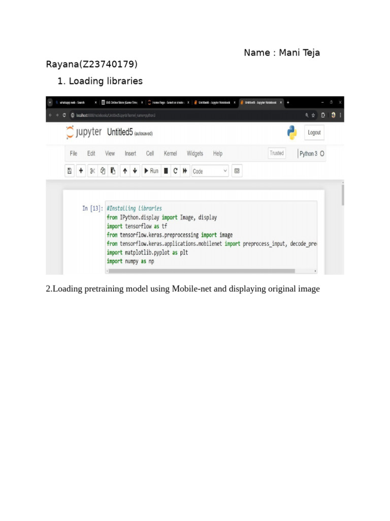 Image Classification with MobileNet | PDF