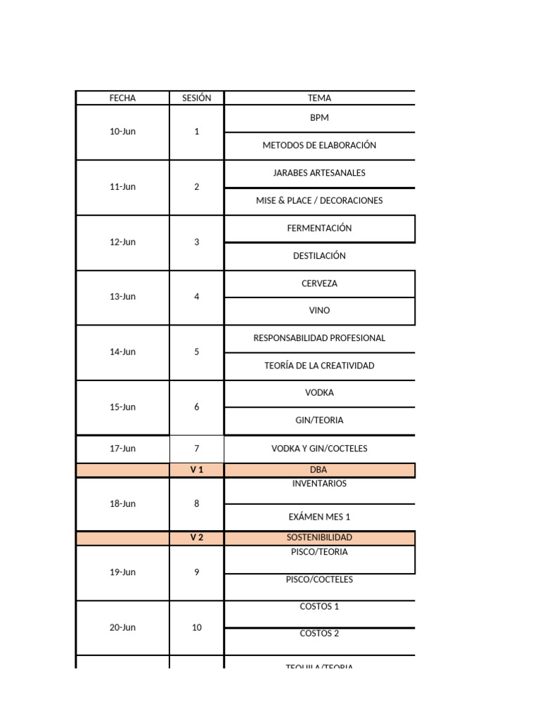 Cronograma de clases L4L-5 INTENSIVO | PDF