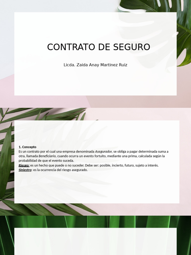 CONTRATO DE SEGURO Mercantil III Semana 9 | PDF | Póliza de seguros ...