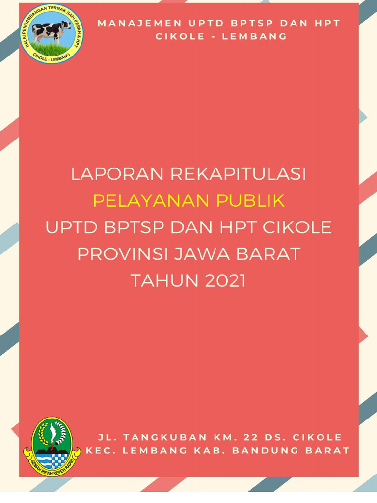 Laporan Rekapitulasi Pelayanan Publik Bulan September 2021 | PDF