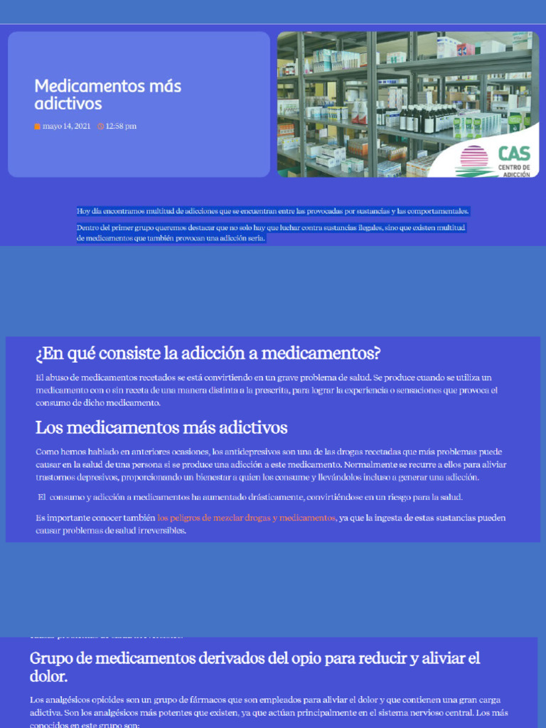 Drogas Farmacos | PDF