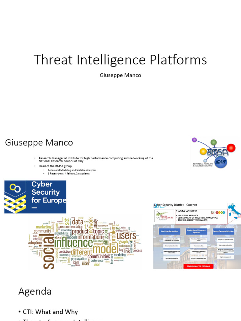 CTI Threat Intelligence Platforms | PDF