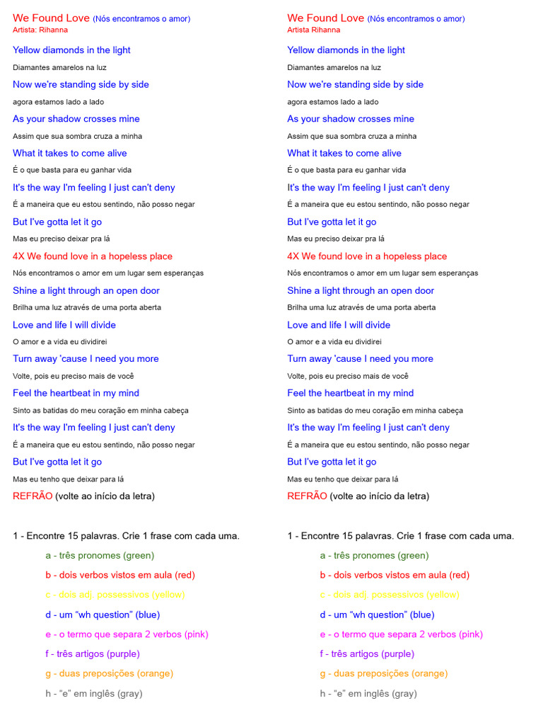 We Found Love Rihanna Pdf 2129