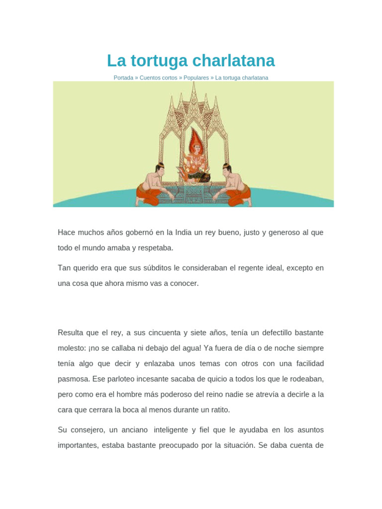 La tortuga charlatana | PDF