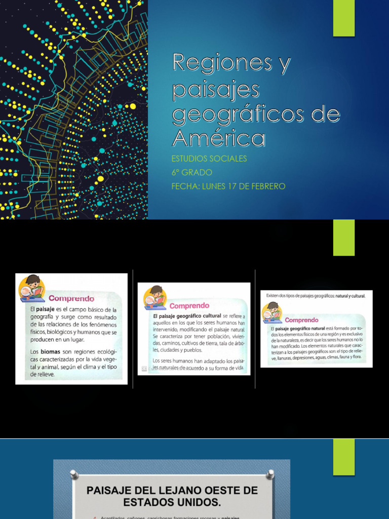 Regiones y Paisajes Geograficos de America | PDF