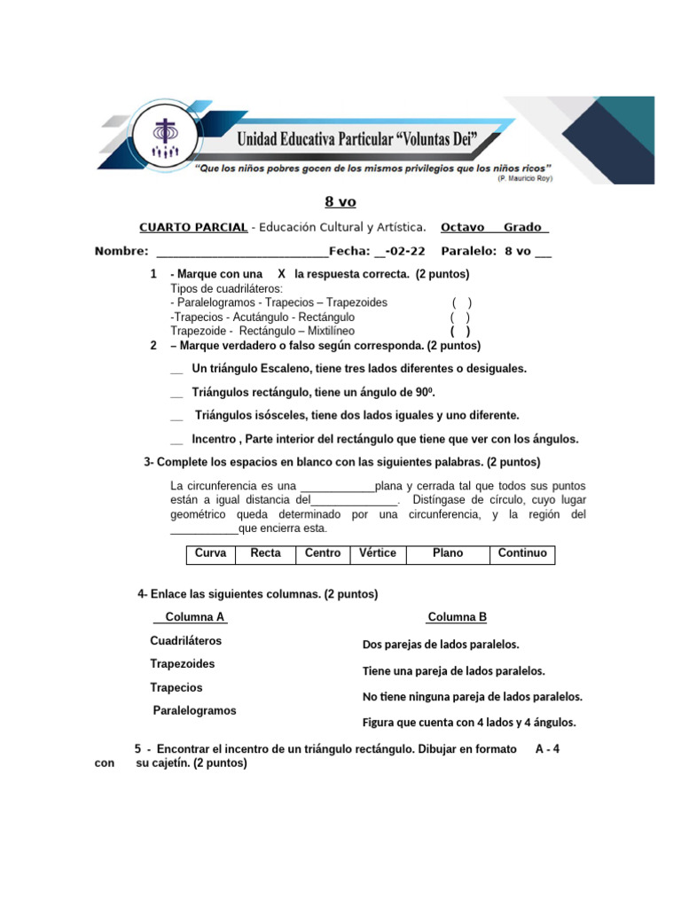 Octavo 4 Parcial Ultimo ECA | PDF