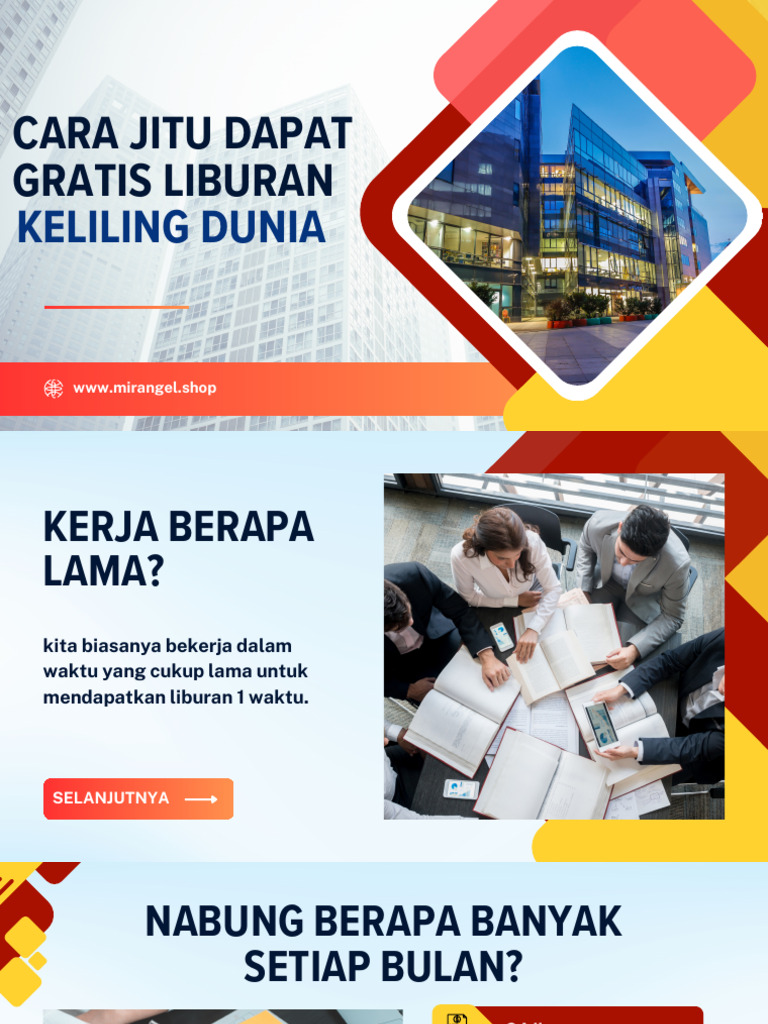 Cara Jitu Dapat Gratis Liburan Keliling Dunia | PDF