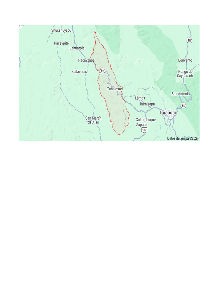 Mapa de Tabalosos | PDF