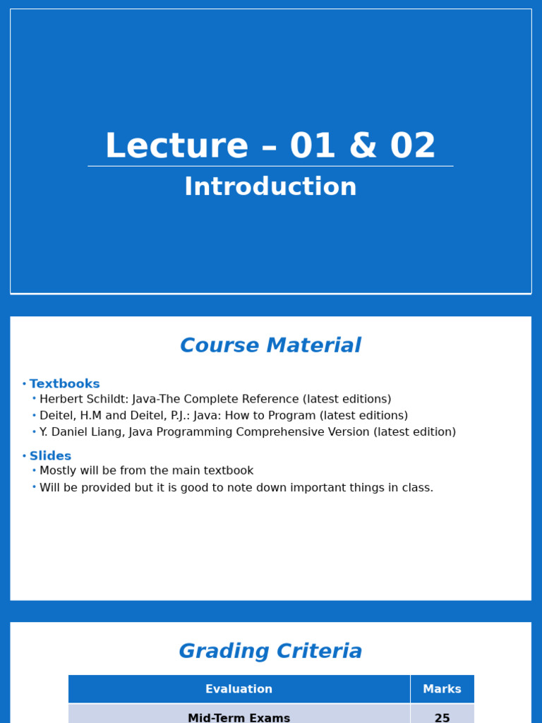 AOOP - Lecture 01 02 - Introduction | PDF
