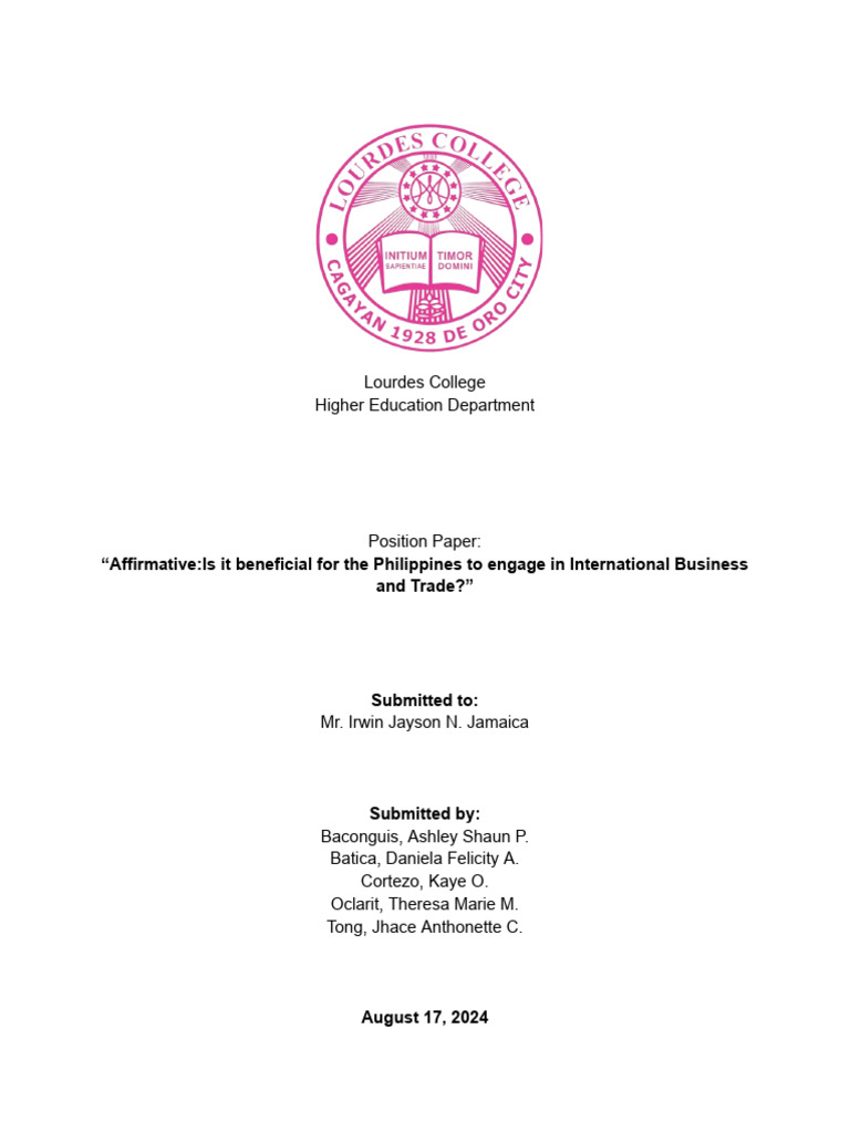 Position Paper | PDF