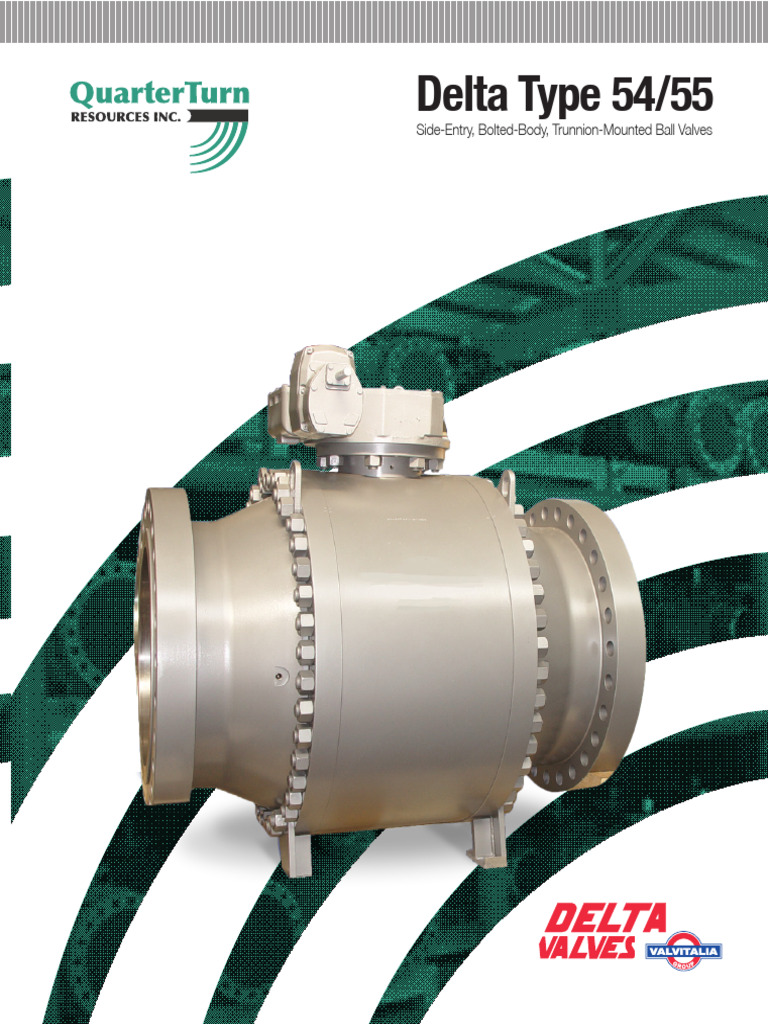 Delta Ball Valve Type 54 55 Brochure 0718 | PDF