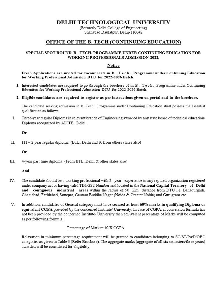Btech Le Special Spot PDF