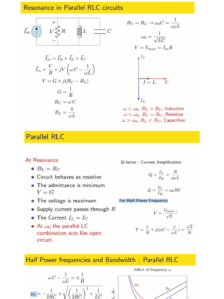 L18 - AC Single Phase - Resonance - Parallel | PDF