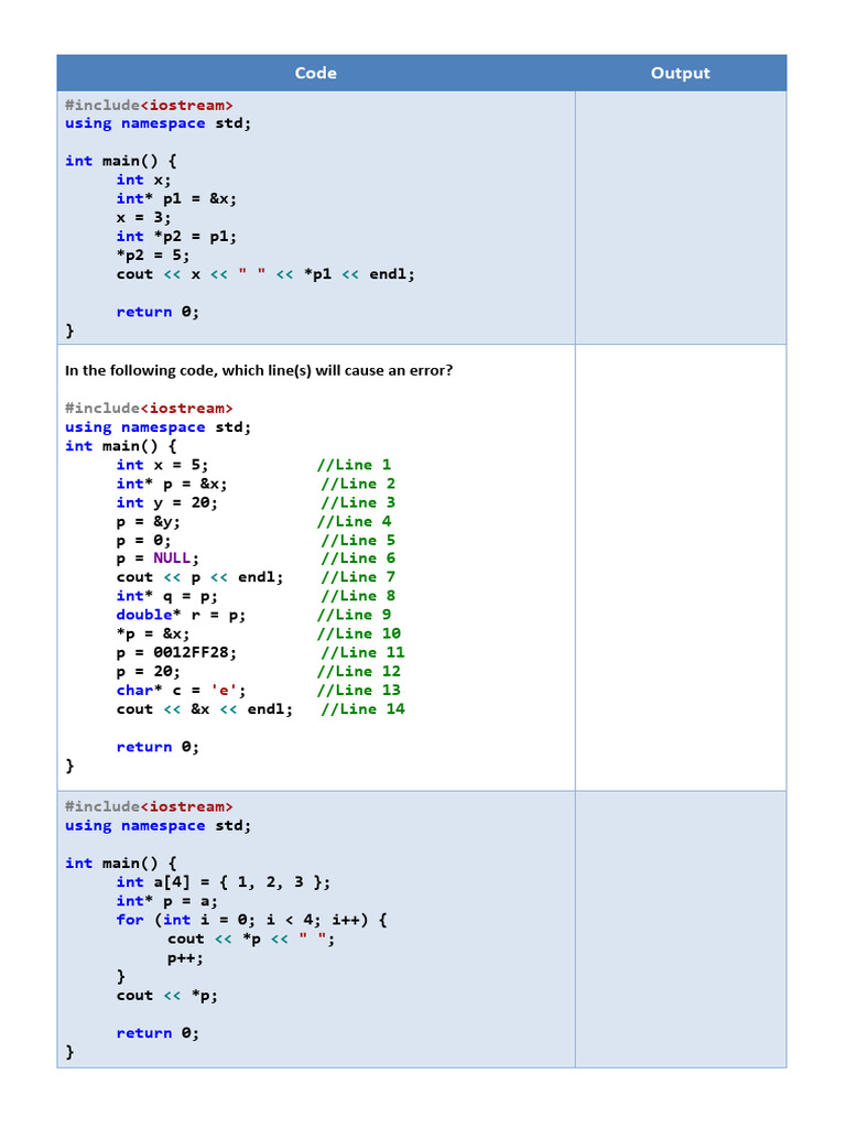 Pointers | PDF | Namespace | Computer Programming
