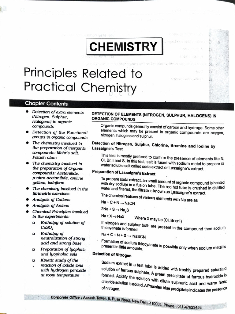 Practical Chemistry | PDF