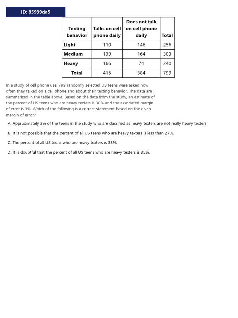 Problem-Solving and Data Analysis (Hard) | PDF