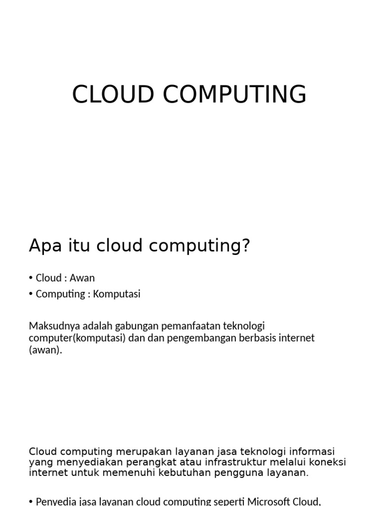 Cloud Computing Pdf
