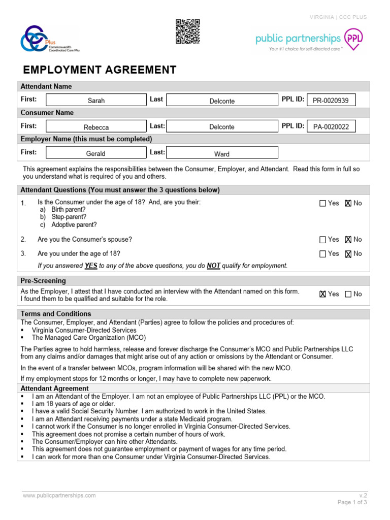VA Employment Agreement | PDF | Employment | Overtime