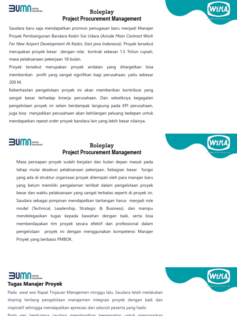 11 Project Procurement Management - Roleplay | PDF