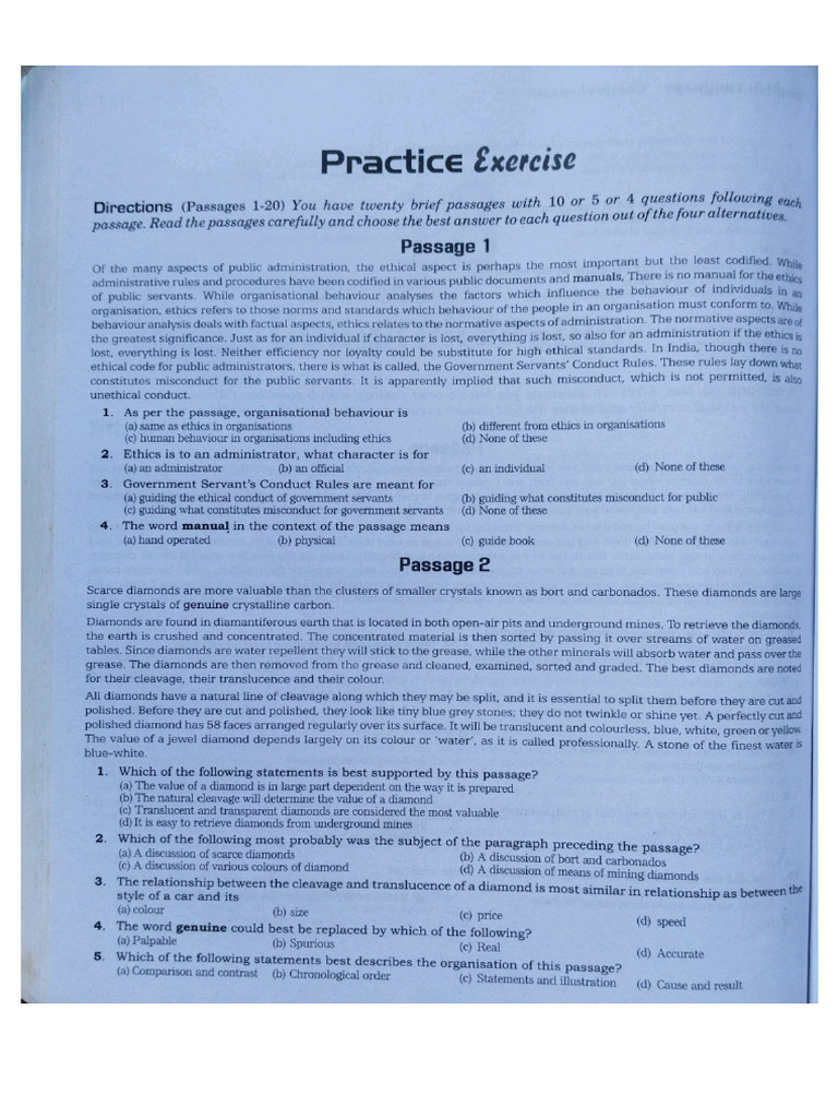 Passage For Exam | PDF