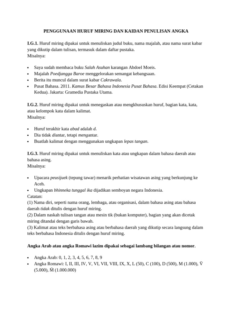 Materi Bimbel Ejaan II | PDF