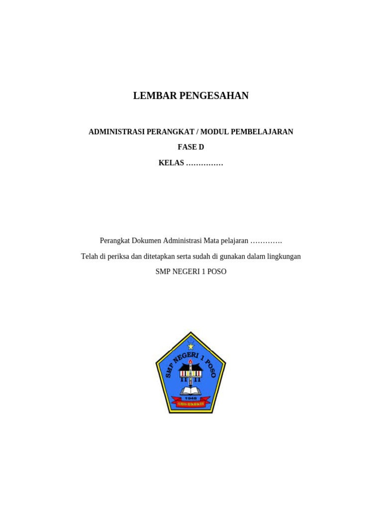 Lembar Pengesahan Perangkat | PDF