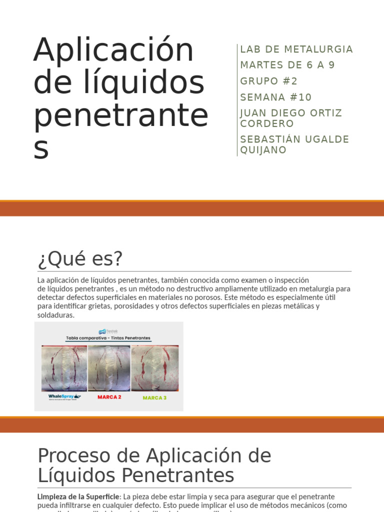 Líquidos Penetrantes | PDF