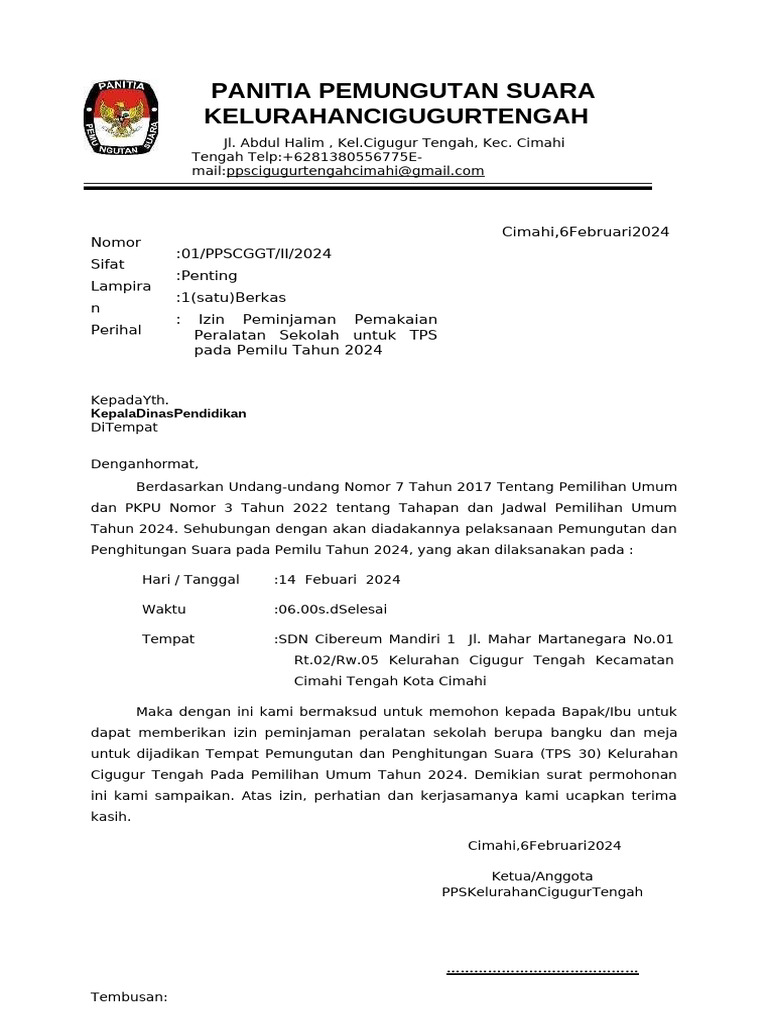 Surat Izin Lokasi TPS 20 | PDF