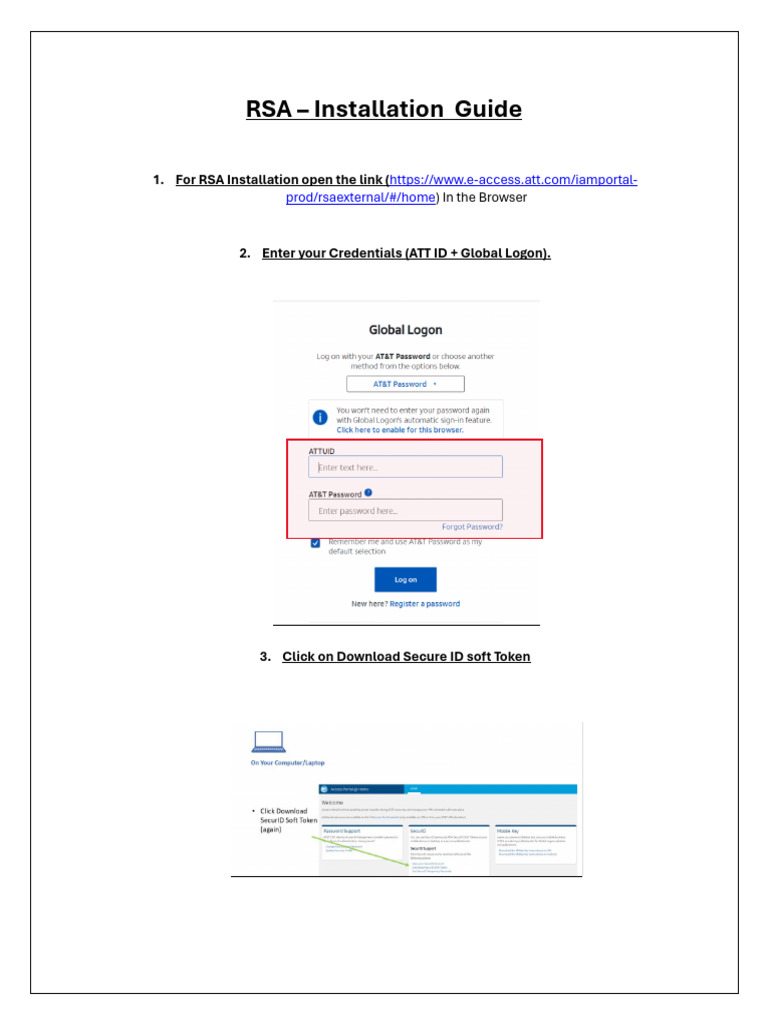 Rsa Installation Guide | PDF