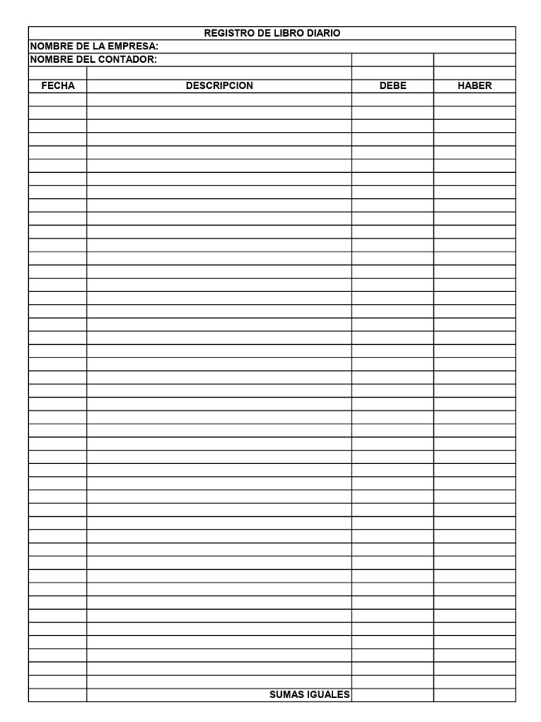 Libro Diario | PDF